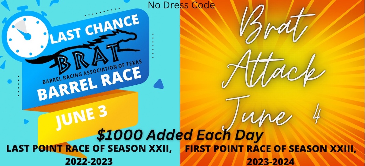 BRAT ATTACK June 4th Results – eBarrelracing Results